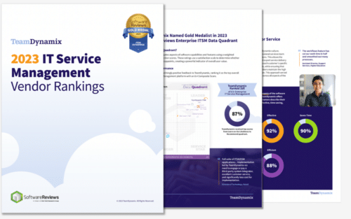 2023 Ranked #1 ITSM Tool | TeamDynamix IT Service Management Tool